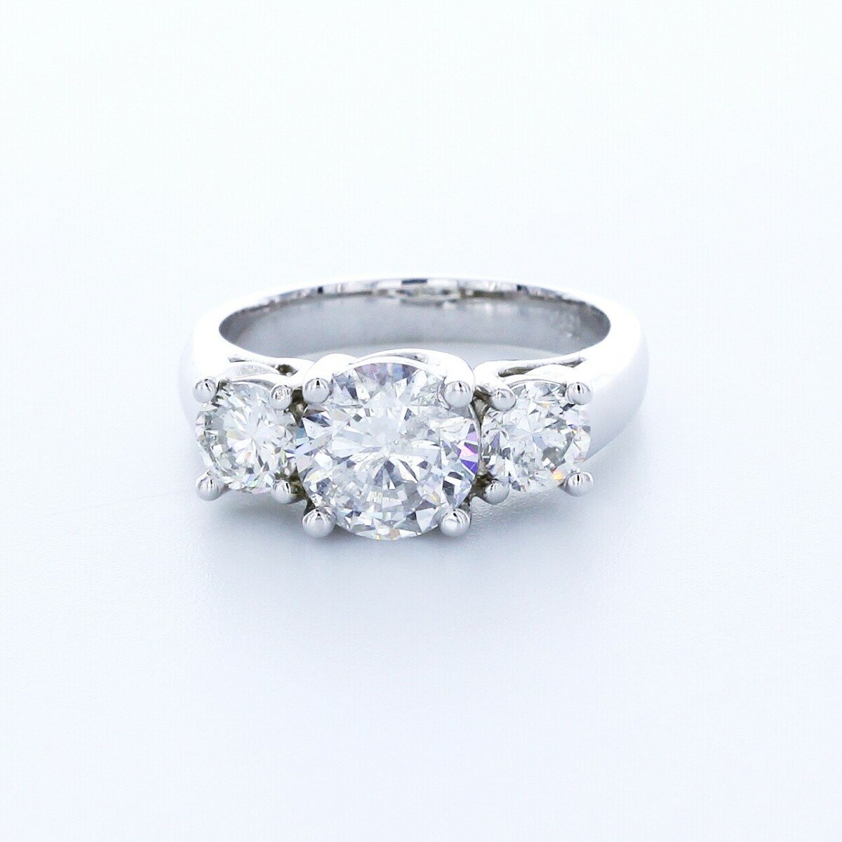 2 3/4ct E SI2 Round Natural Certified Diamonds 950 PL. Classic ...